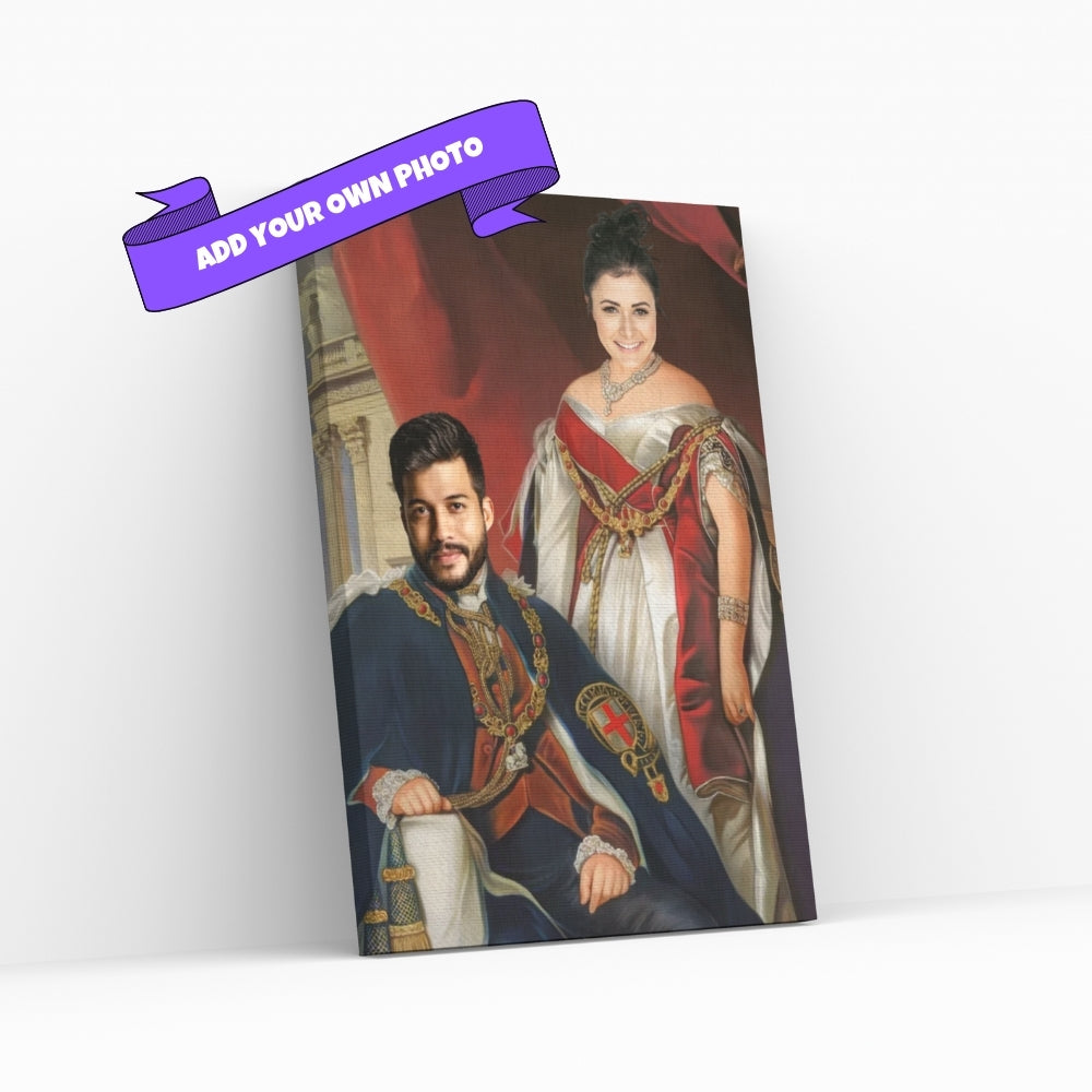 Royal Couple - Personalised Royal Canvas